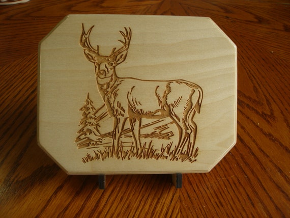 Laser Engraved Wood / Laser Engraved Art / American Made
