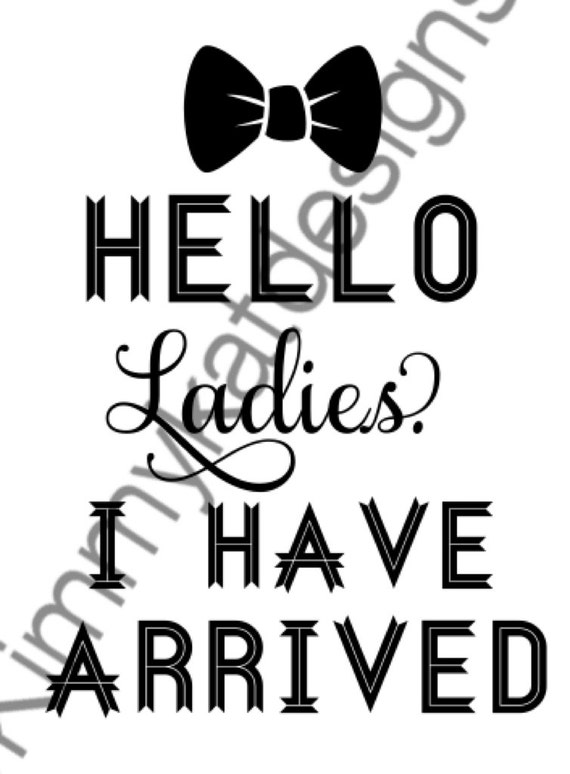 Hello Ladies by kimmycatdesigns on Etsy