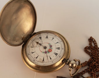 Flower pocket watch | Etsy
