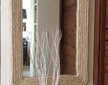 Unique rope mirror related items | Etsy
