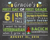 Unique first bee day related items | Etsy