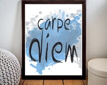 Popular items for carpe diem sign on Etsy