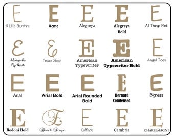 Wooden letter e | Etsy