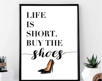 Life is short poster | Etsy
