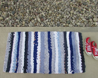 Twined rag rugs | Etsy