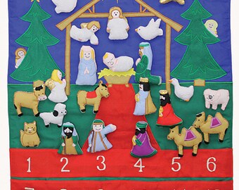 Items similar to Printable Advent Calendar, Countdown Christmas, Number ...
