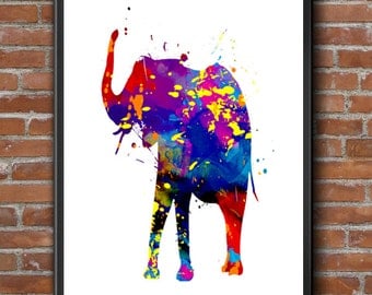 Unique elephant poster related items | Etsy