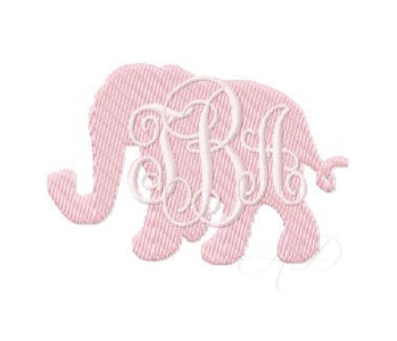 Preppy Elephant Embroidery Design Machine Embroidery .5