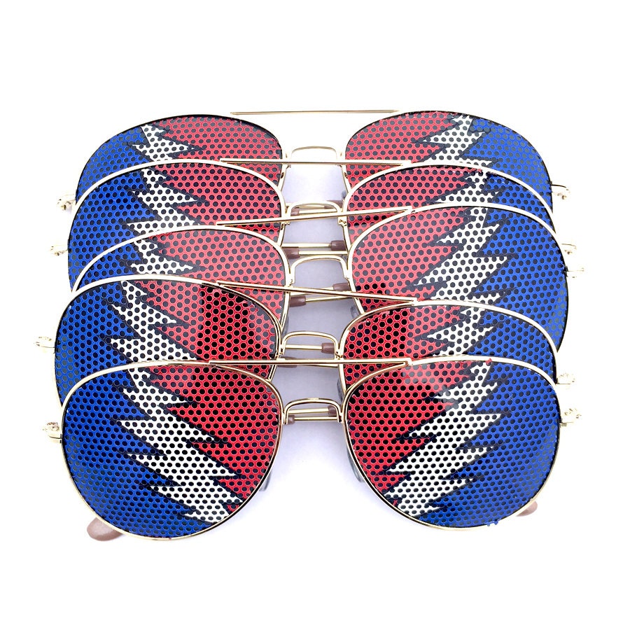 bulk deal Grateful Dead 13 point bolt aviator sunglasses 5