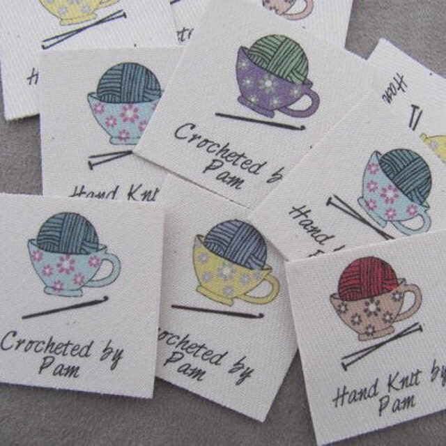 Custom Clothing Labels Knitting labels by mountainstreetarts