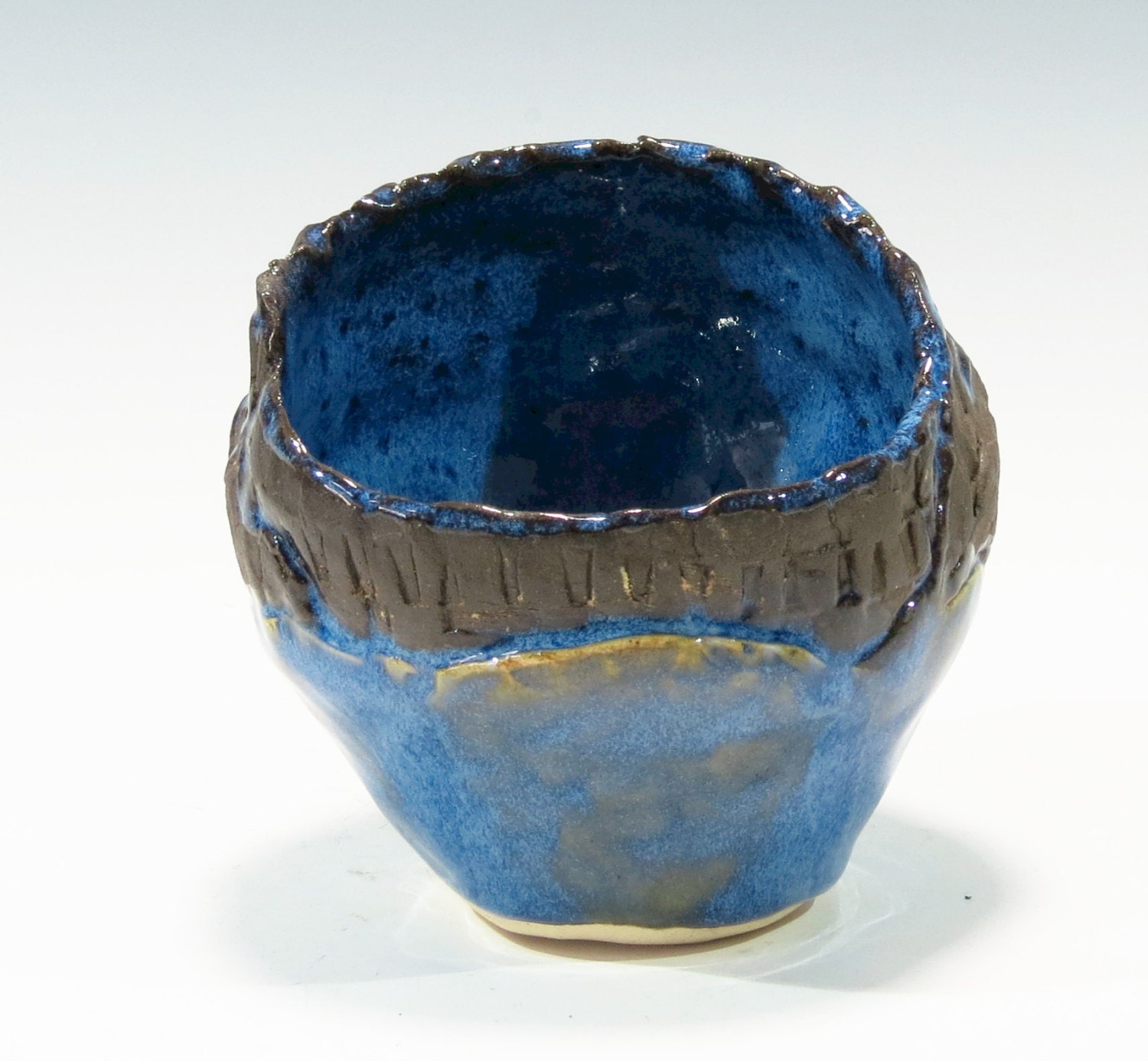 Ceramic Pinch Pot Texture Pinch Pot Handbuilt Flat Coil