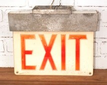 Popular items for exit sign on Etsy