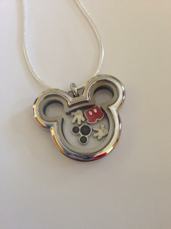 Mickey Mouse Floating Charm Necklace