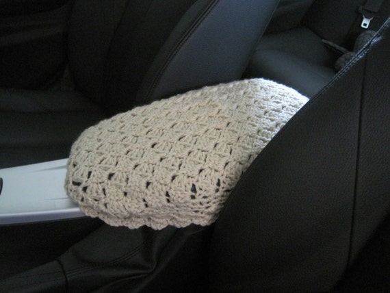 Crochet Car Center Console Cover aran CCCC1D