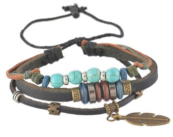 Mens boho bracelet | Etsy