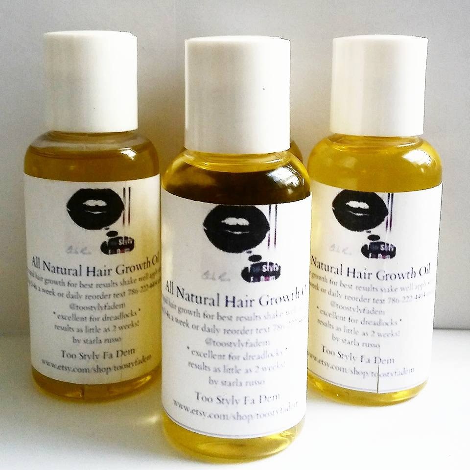 3oz all natural hair growth oil
