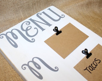 Wood menu sign | Etsy