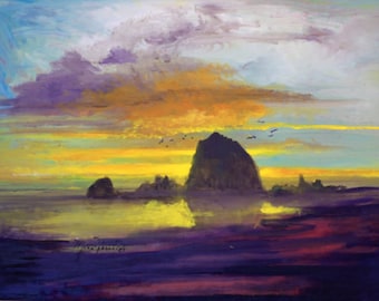 Haystack rock art | Etsy