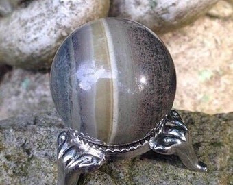 Stone sphere stand | Etsy