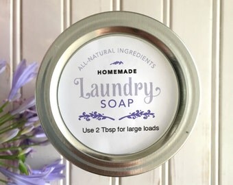 Laundry soap label | Etsy