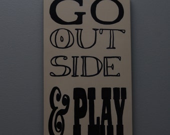 Go play outside | Etsy