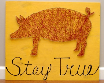 Pig string art | Etsy