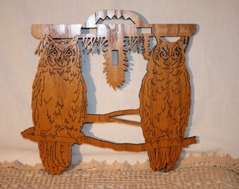 Laser cut owl | Etsy