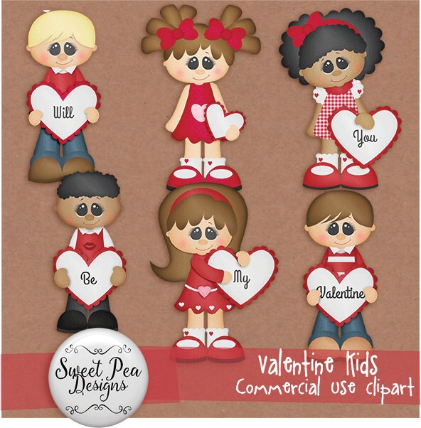 Valentine Kids Clipart