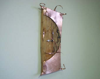Copper wall clock | Etsy