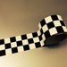Black/White Checkered Rocker Stripe Side Panel Kit For MINI