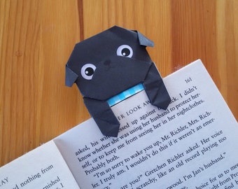 Pug bookmark | Etsy