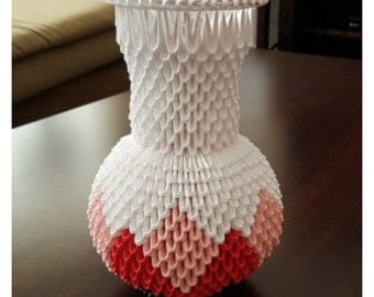 3d origami vase | Etsy
