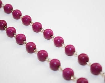 Magenta necklace | Etsy