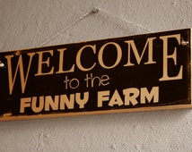 Unique funny welcome sign related items | Etsy