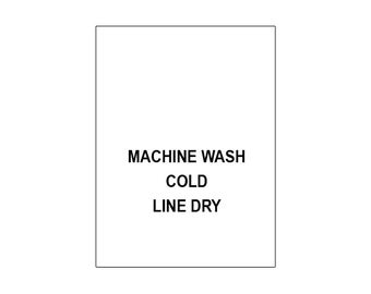 Machine wash cold | Etsy