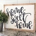 Home Sweet Home Hand Painted Sign Home Decor