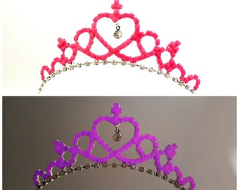 Pink Tiara Glow In The DarkGlowing TiaraAdult Birthday
