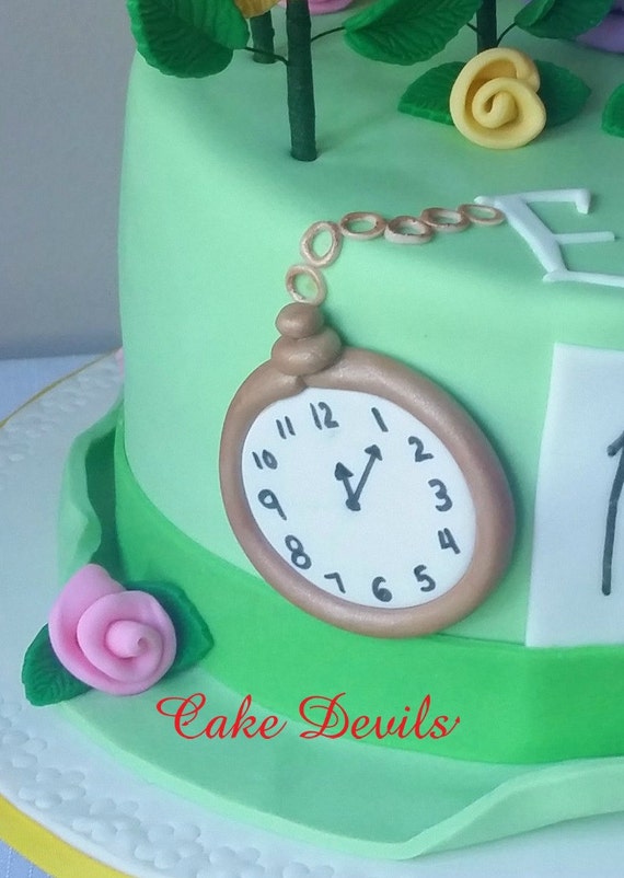 Fondant Pocket Watch Cake Decoration Watch Cake Topper Gift
