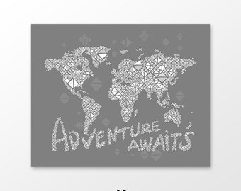 Kids world map | Etsy