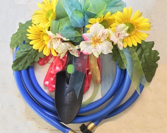 Garden hose wreath | Etsy