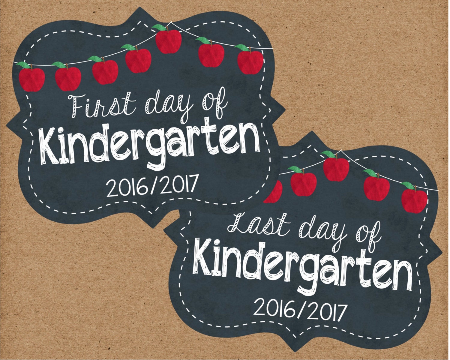 Last Day of Kindergarten Sign. Instant Digital Download.