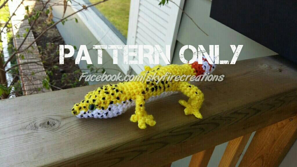 Leopard Gecko PDF Crochet Pattern PATTERN ONLY