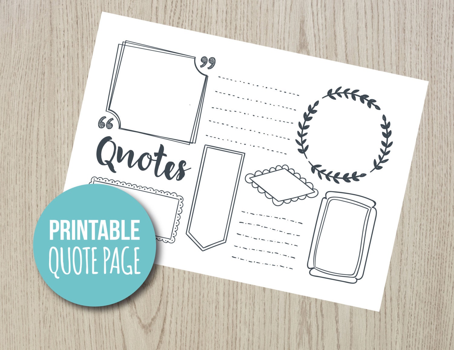 Bujo Quote Template Bullet Journal Quotes bullet journal