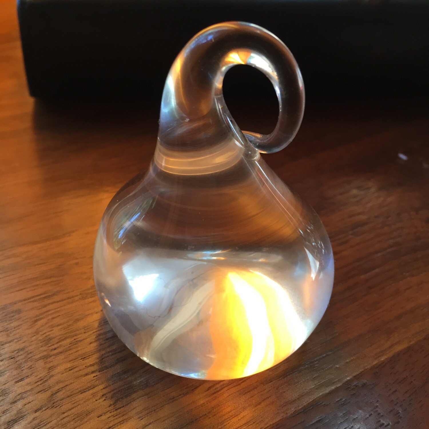 Blown Glass Paper Weight Hershey Kiss Glass Kiss by Pincapallina