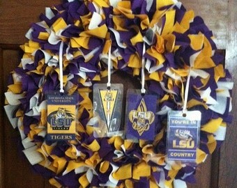 Lsu wreath | Etsy