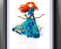 Unique merida print related items | Etsy