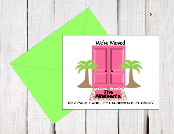 New address announcement, we've moved, new address post cards, Moving ...
