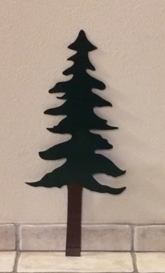 Items similar to Tall Skinny Pine Trees - Metal - Plasma Cut 36" tall ...
