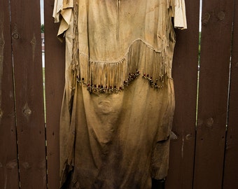 Buckskin dress | Etsy