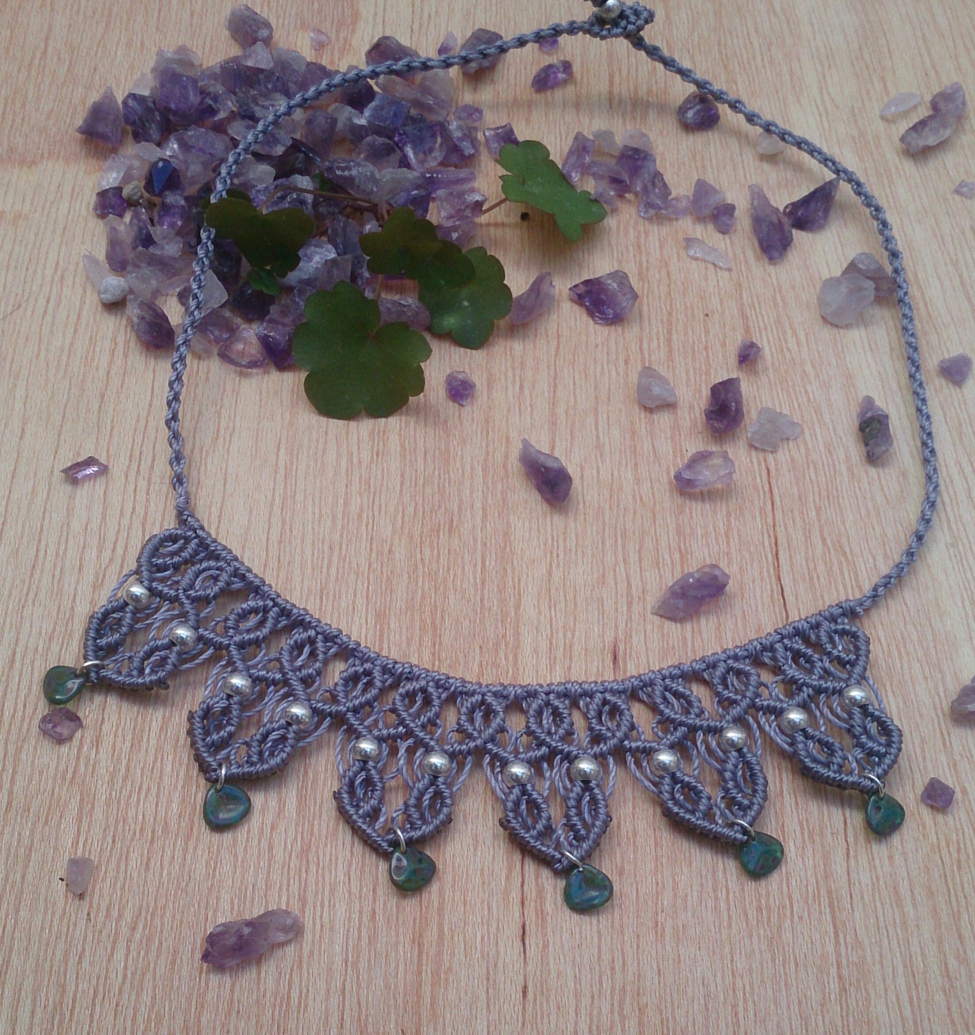 Macrame choker / necklace macrame / Original hand-woven choker